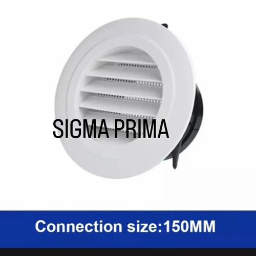 Jual grille penutup inline duct 6 in ABS tebal ceiling round air grille ...
