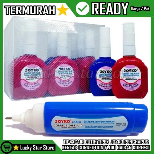 Jual Cairan Koreksi Penghapus Cair Joyko Tip Ex X Tipex Tipe Tape 12 ...