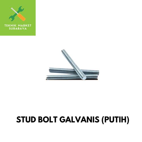 Jual STUD BOLT GALVANIS (PUTIH) M6 X 1000MM - P1.00 - Kota Surabaya ...