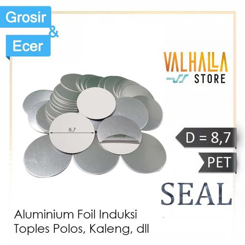 Jual Segel Aluminium Foil Diameter 8,7 Cm Toples PET Polos Kaleng ...