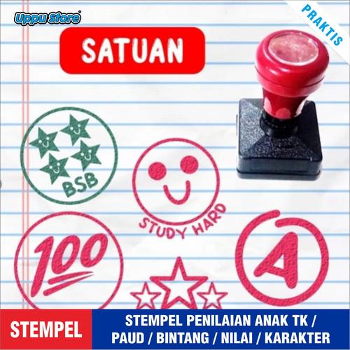 Jual Stempel Penilaian Anak TK / Paud / Bintang / Nilai / Senyum ...