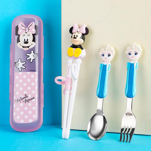 Jual Sendok Garpu Sumpit Disney Elsa MickeyMinnie/Set Sendok Lengkap ...