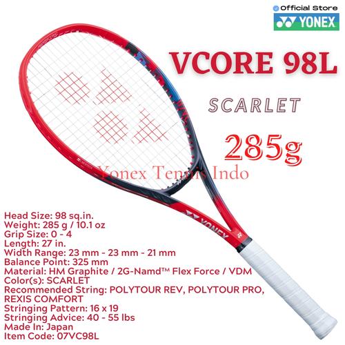 Jual Yonex VCORE 98L - 285 gram Scarlet - racket tennis - Jakarta Barat ...