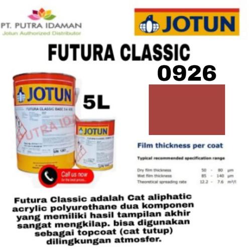 Jual JOTUN CAT KAPAL / FUTURA CLASSIC 5 LITER / 0926 RED CAT JOTUN MARINE - Jakarta Utara ...