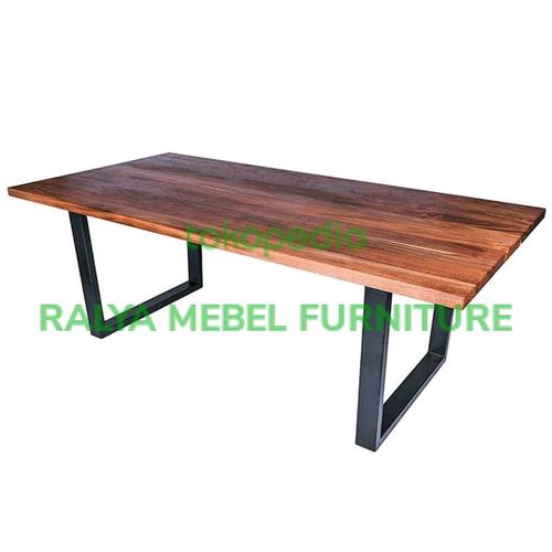 Jual Meja makan minimalis meja kerja kantor kayu jati asli perhutani ...