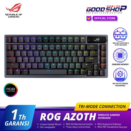Promo Asus ROG Azoth 75% Tri-Mode Connection - Gaming Keyboard Cicil 0% ...