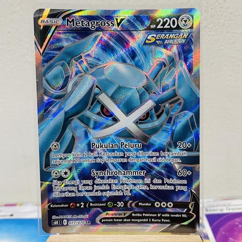 Jual Metagross V SR secret rare full art kartu pokemon TCG Indonesia ...