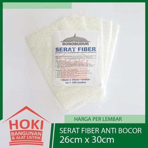 Jual SERAT FIBER PER LEMBAR 26 x 30cm - Fiberglass Mat Anti Bocor ...