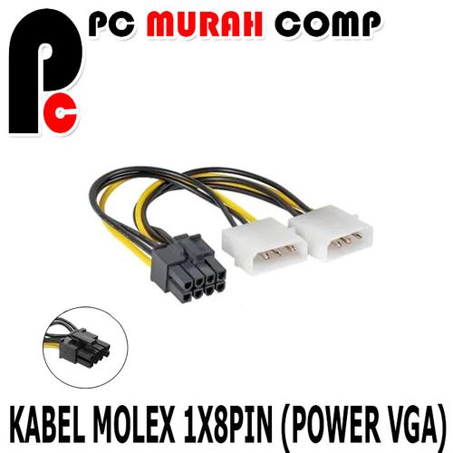 Jual KABEL VGA POWER 8 PIN MOLEX PSU - Kota Bekasi - Pc Murah Comp ...