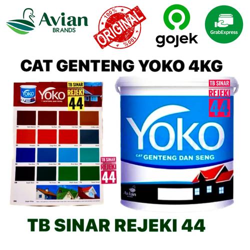 Jual CAT GENTENG YOKO 4KG GALON SENG ASBES GRC LAPANGAN ROOF PAINT ...