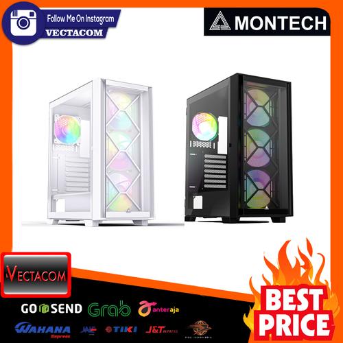 Jual Casing Montech Air 1000 Premium Mid Tower Atx Case Pc - Hitam ...