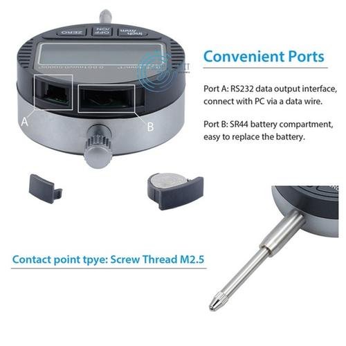 Jual 0-25.4mm 0,001 mm Digital Dial Micro Indicator Gauge DTI Test ...