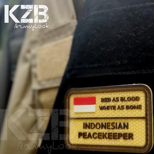 Jual Emblem Karet-Patch Rubber Velcro INDONESIAN PEACEKEEPER - Jakarta ...