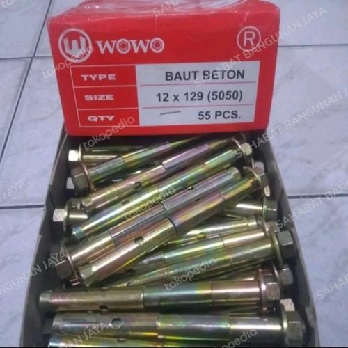 Jual BAUT DINABOLT/DYNABOLT/BAUT BETON M 12x129 MM (5050) WOWO (GROSIR ...
