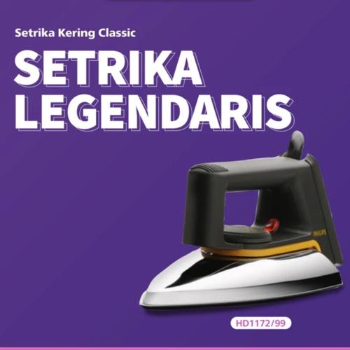 Jual PHILIPS : HD-1172 GOSOKAN SETRIKA KERING PHILLIPS DRY IRON HD 1172 ...