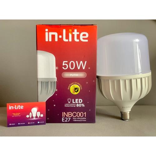 Jual INLITE LED BOHLAM LAMPU KAPSUL LED E27 20W 30W 50W 100W INBC001 - 100W, Putih - Jakarta ...