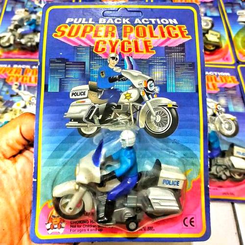 Jual MOTOR POLISI CHIPS VINTAGE JADUL PULL BACK ACTION SUPER POLICE ...