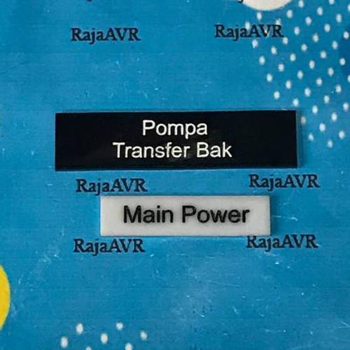 Jual Name Plat Panel Tag Control Listrik Custom Label Spesifikasi ...