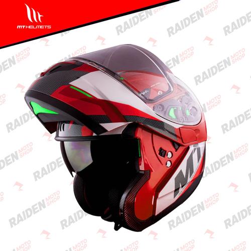 Jual MT Helmets Atom SV Transcend Gloss Red Modular Helmet - Kota ...