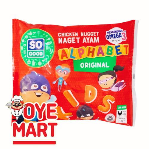 Jual SO GOOD CHICKEN NUGGET ALPHABET 400GR/NAGET AYAM BENTUK HURUF ...