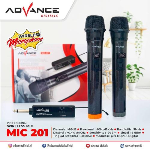 Jual Mic Wireless Advance 201 Original Mic 201 Mic Tanpa Kabel Karaoke - Jakarta Timur - Sarang ...
