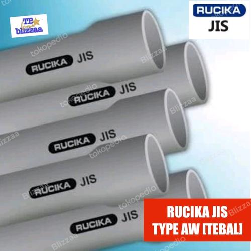 Jual Pipa 3" Rucika JIS AW 3"inch 4 Mtr Pipa PVC 3" Rucika Abu JIS AW ...