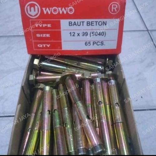 Jual BAUT DINABOLT/DYNABOLT/BAUT BETON M 12x99 MM (5040) WOWO - Jakarta ...