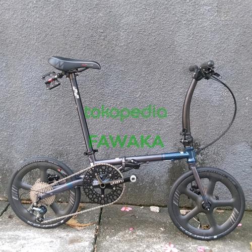 Jual Rakit Fnhon Gust GS Tiagra Wheelset Deca 5 spoke disc sepeda lipat ...