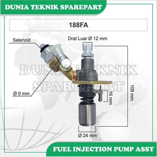 Jual 188FA FUEL INJECTION PUMP ASSY, BOSCH PUMP, BOSPOM, POMPA INJEKSI ...
