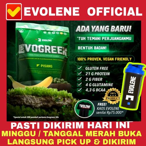 Jual EVOGREEN 50 SACHET BY EVOLENE BPOM VEGAN PROTEIN WHEY EVO GREEN ...
