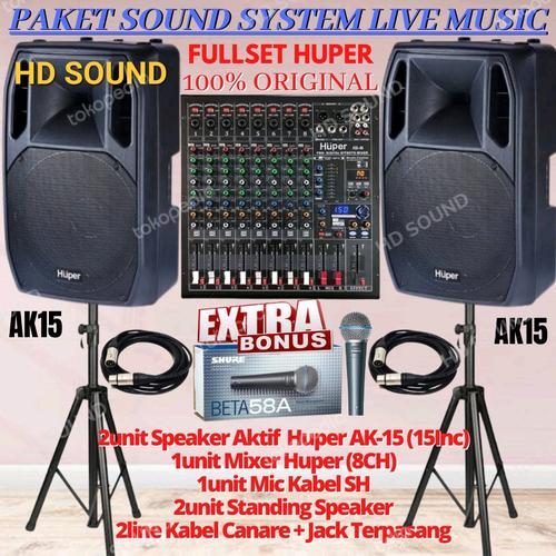 Jual Paket Sound System Outdoor Cafe Fullset Huper 15inch Original (PRO ...