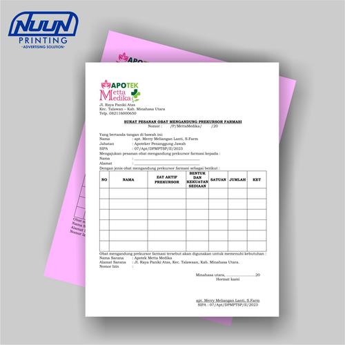 Jual Surat Pesanan Prekursor / Nota Satuan / Buku Kedokteran - Kota ...