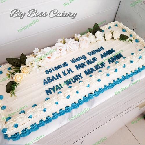 Jual KUE PERSEGI PANJANG BESAR BIG CAKE KANTOR CORPORATE SWEET 17 ...