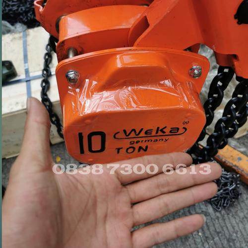 Jual Chain Block 10 Ton x 10 Meter Takel Katrol Weka Germany Heavy Duty ...