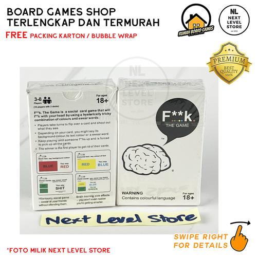Promo F**k The Game Party Card Board Games Drinking Fun Friends - Kota ...