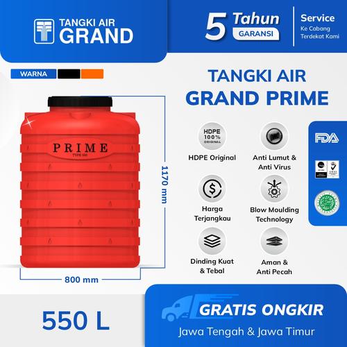 Promo Tangki Toren Tandon air Prime Blow 550 L Tidak Berbau & Higienitas - Orange - Kota ...