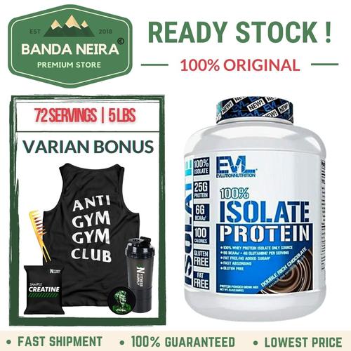 Jual EVL Evlution Nutrition 100% Whey Protein Isolate - 5 LBS ...