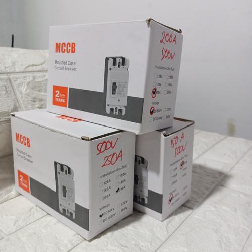 Jual mccb dc 2p 500v dc 150a 200a 250a mcb dc 2pole panel surya ...