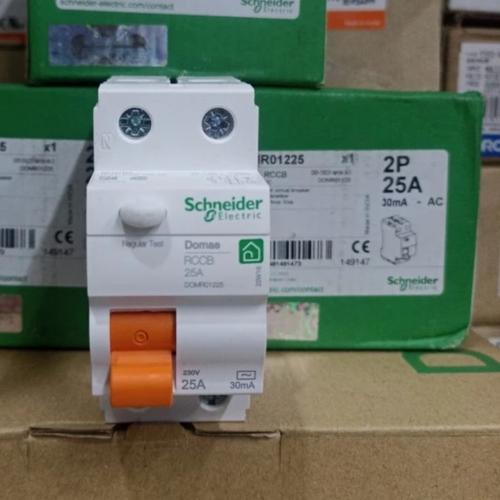 Jual ELCB RCCB Schneider 2P 25A, 40A, 63A 2 pole New Domae Schneider 30mA - 25A 2pole - Jakarta ...