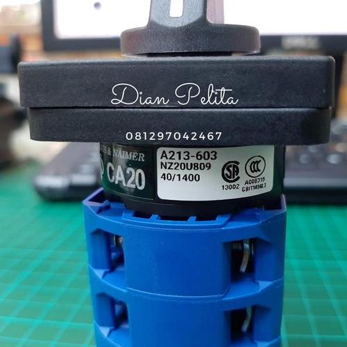 Jual Kraus & Naimer KN CA20 25A 4 Pole 3 Posisi PLN-OFF-UPS Cam Switch ...