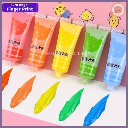 Promo FURO ANGEL WASHABLE FINGER PAINT | CAT TANGAN WARNA NON TOXIC ...