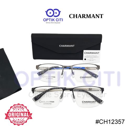 Jual Frame Kacamata Pria Charmant Titanium Perfect Comfort CH12357 ...
