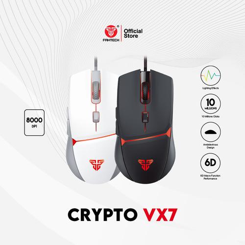 Jual Mouse Gaming FANTECH VX7 CRYPTO Macro RGB Original - Hitam - Kota ...