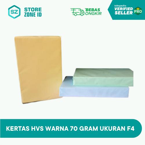 Jual Kertas Hvs Warna 70 Gram Ukuran F4 (Polos) - Kuning - Kota Malang ...