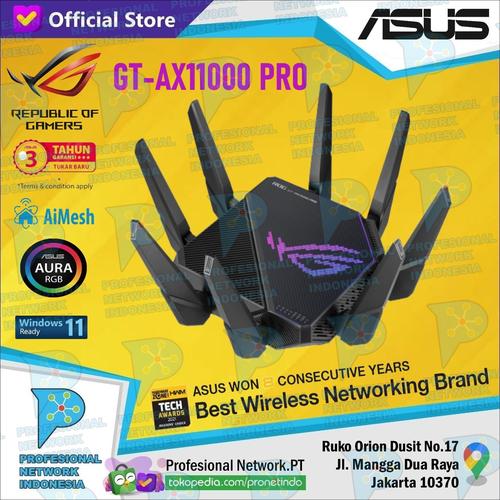 Promo ASUS ROG Rapture GT-AX11000 Tri-Band Gaming WiFi 6 Router GT ...