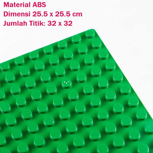 Jual Blok Bangunan Lego Dengan Dasar Plat Ukuran 25.5 x 25.5 cm - Biru ...