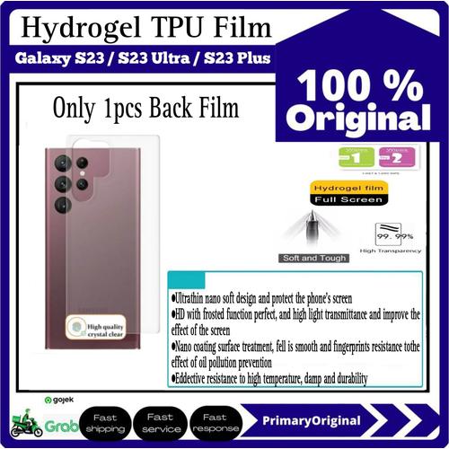 Promo Screen Protector Back Samsung S23 Ultra Plus Hydrogel TPU FILM ...