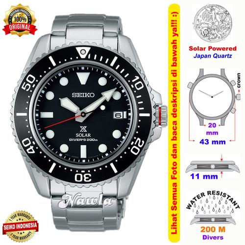 Jual Seiko Prospex SNE589P1 Solar Diver Black - Jam Tangan Pria SNE589 ...