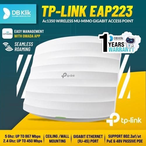 Promo Access Point TP-Link EAP223 AC1350 Wireless MU-MIMO Gigabit Cicil ...