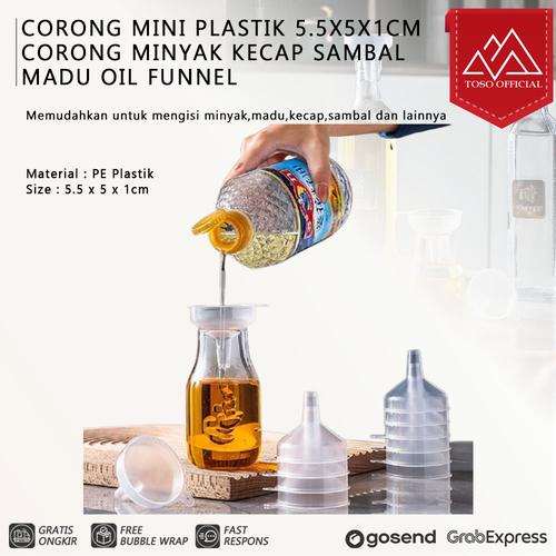 Jual CORONG MINI PLASTIK 5.5X5X1CM CORONG MINYAK KECAP SAMBAL OIL ...